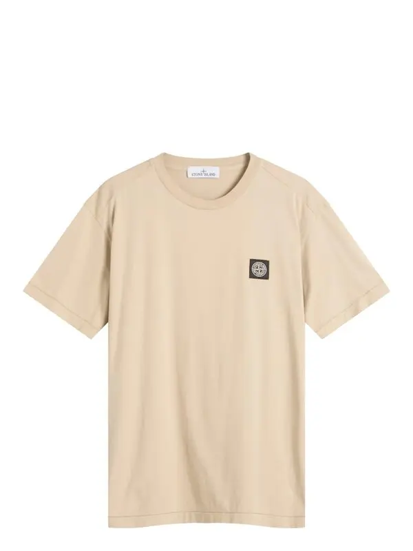 Stone Island Patch Logo T-shirt - Desert