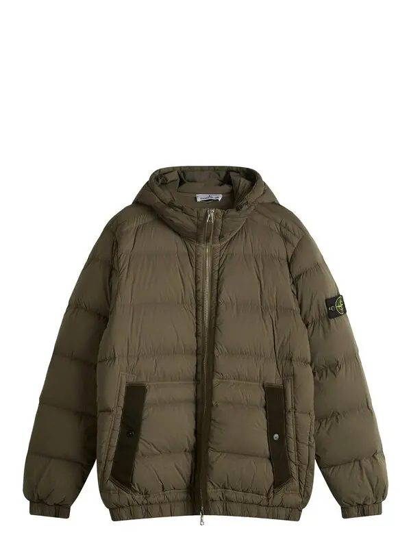 Stone Island Seamless Tunnel Nylon Down-tc Jacket - Military Green
