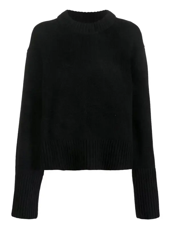 LISA YANG Crew-neck Cashmere Jumper - Black