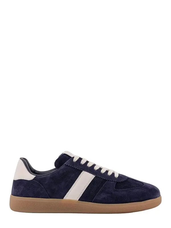 TOM FORD Lace-up Suede Low-top Sneakers - Blue