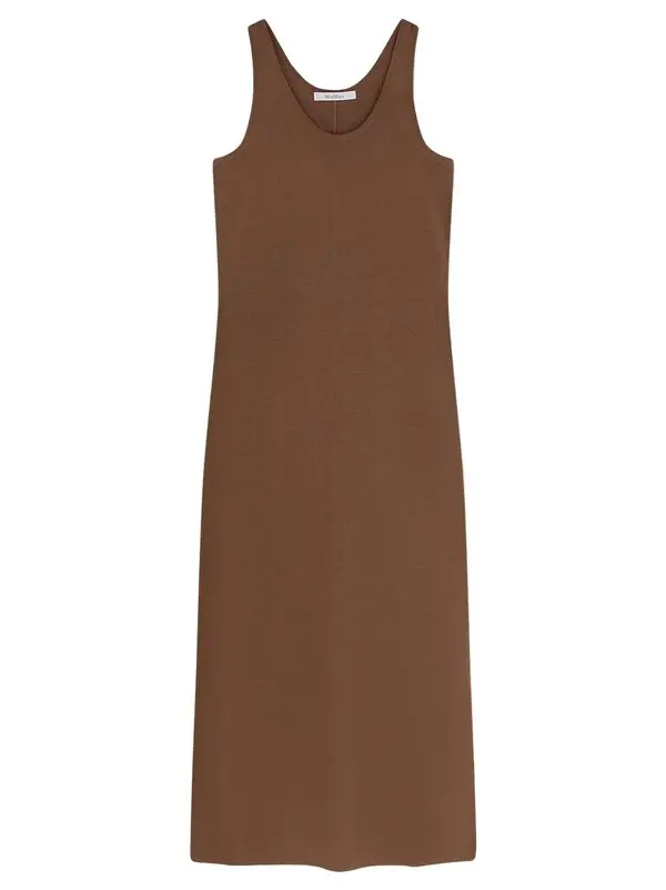 Max Mara Aceri Virgin Wool Long Dress - Beige