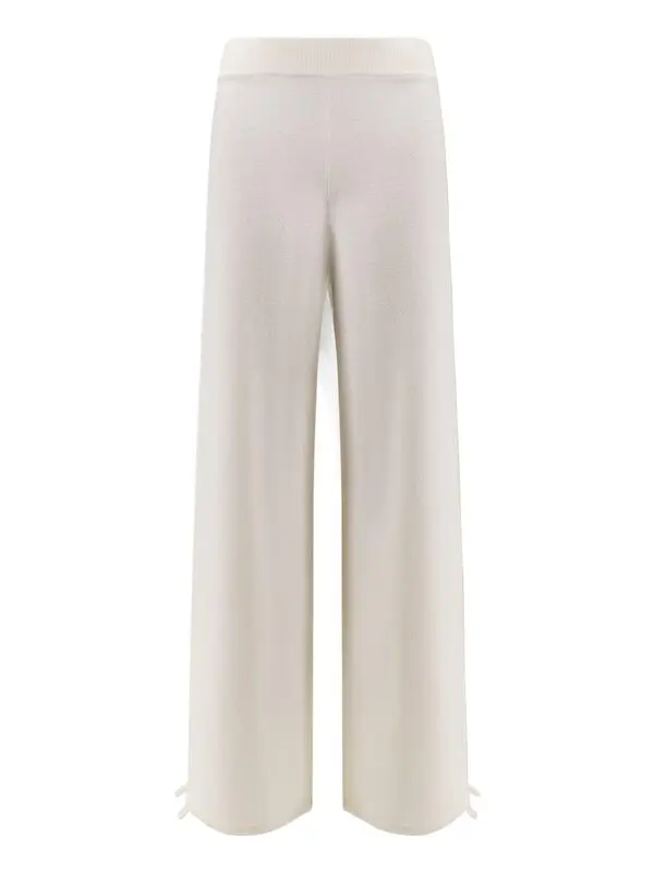 Max Mara Nigeria Pure Virgin Wool Trousers - White