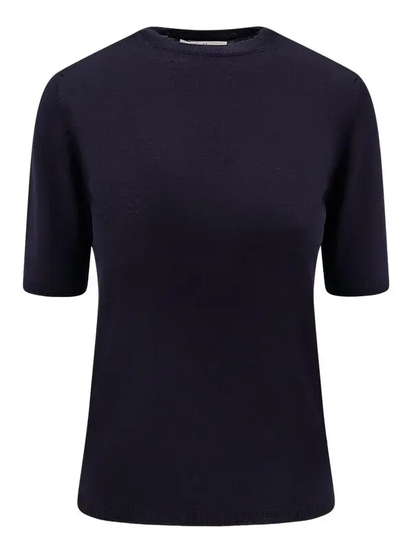 Max Mara Gerico Virgin Wool T-shirt - Blue