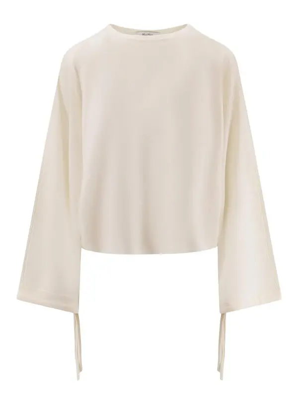 Max Mara Frais Virgin Wool Sweater - White