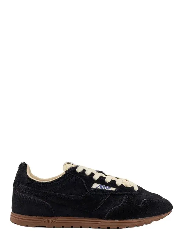 AUTRY Windspin Pony Skin Low-top Sneakers - Black