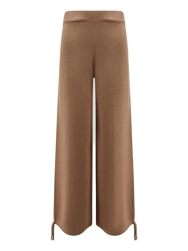 Max Mara Nigeria Pure Virgin Wool Trousers - Brown