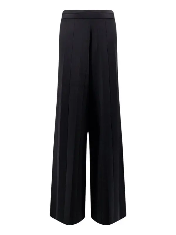 Max Mara Lama Viscose Blend Trousers - Black