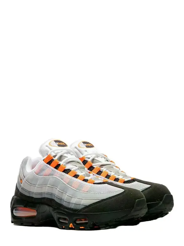 Nike Air Max 95 Og Big Bubble Bright Mandarin Sneakers - White