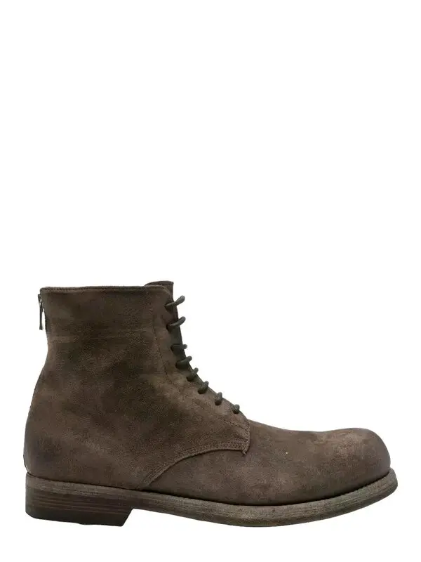 Officine Creative Lace-up Zip-up Boots - Brown