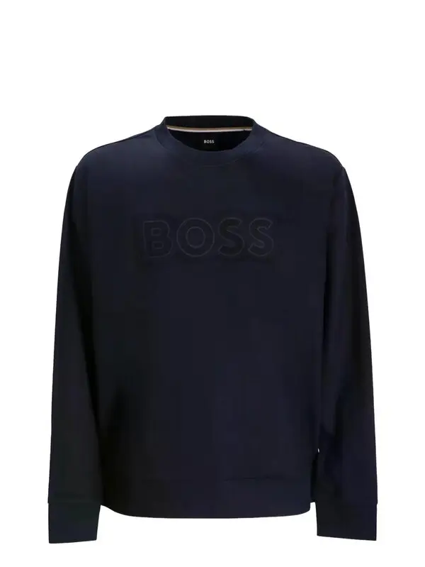 BOSS Logo-embellished Sweatshirt - Blue