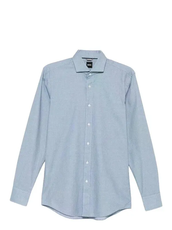BOSS Cotton Shirt - Blue