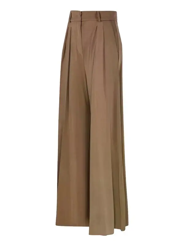 Max Mara Pleated Trousers - Brown