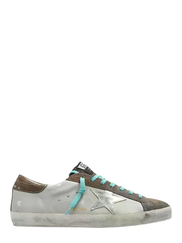 Golden Goose Super-star Distressed Sneakers - White
