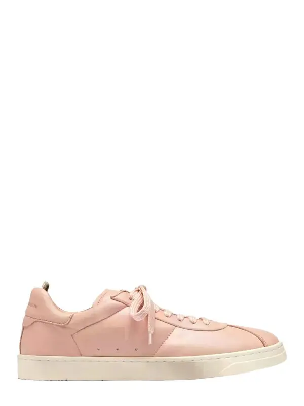 Officine Creative Karma Lace-up Leather Sneakers - Pink