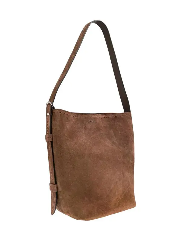 Max Mara Archetti Suede Shoulder Bag - Neutrals