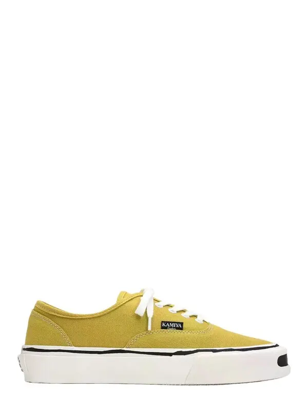 KAMIYA Herc Canvas Lace-up Sneakers - Yellow