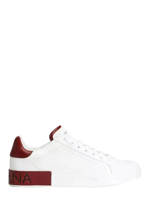 Dolce & Gabbana Portofino Logo-debossed Sneakers - White
