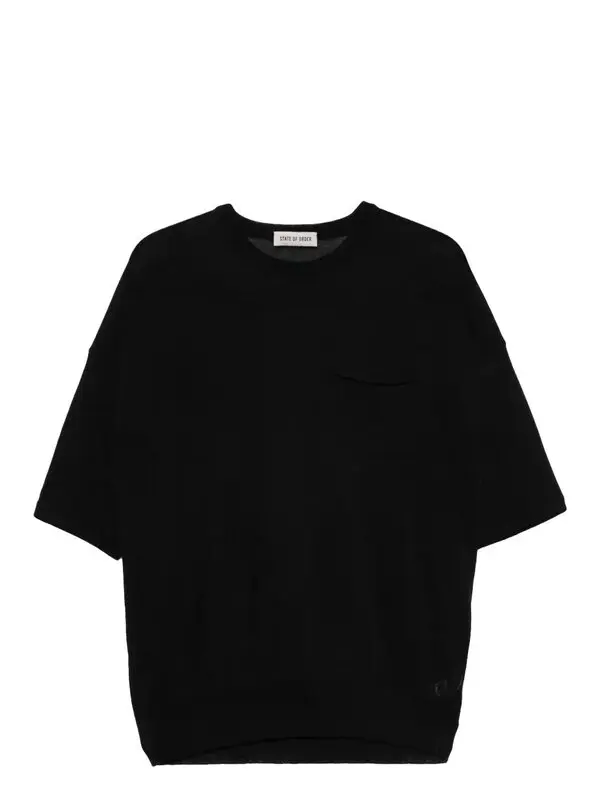 STATE OF ORDER Pocket Short-sleeves T-shirt - Black