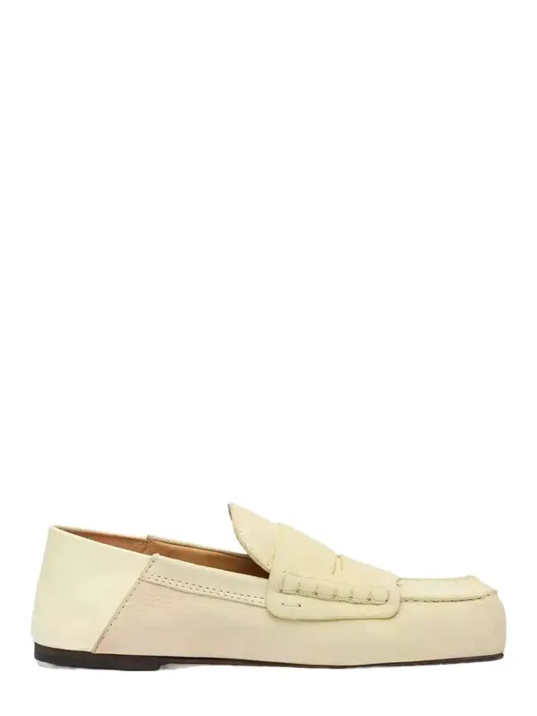 Jacquemus Carré Leather Loafers - Neutrals