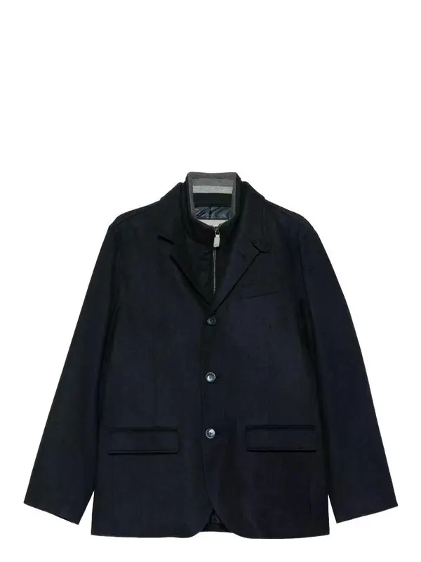Herno Three-button Zipped Jacket - Blue