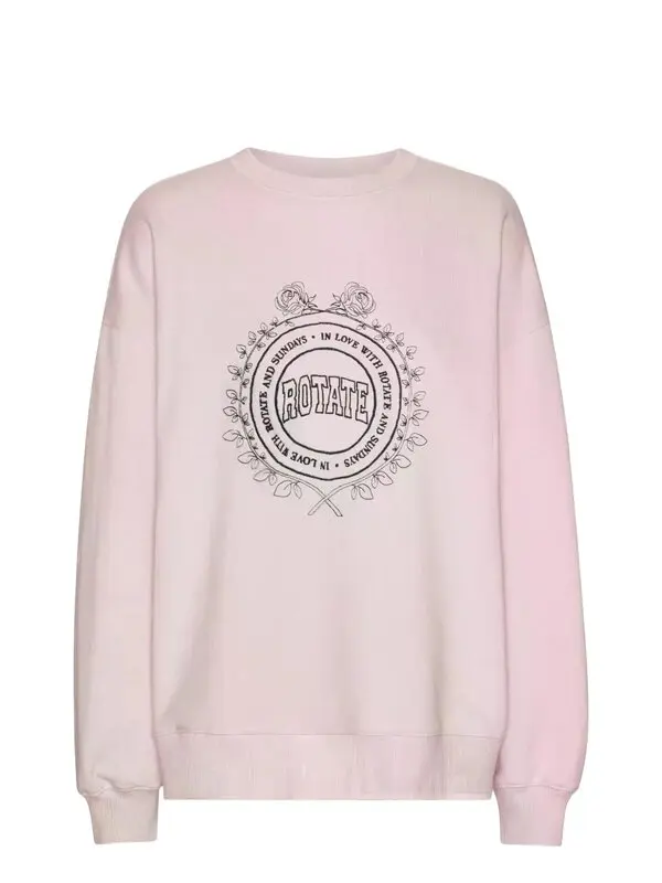 ROTATE BY BIRGER CHRISTENSEN Logo Embroidery Sweatshirt - Pink