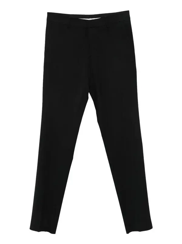 John Richmond Raw-edge Wool Trousers - Black