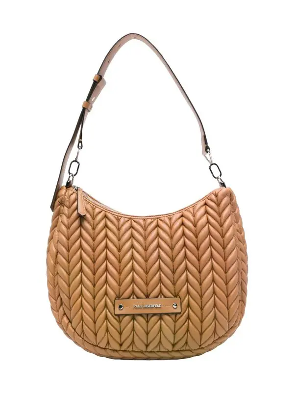 Karl Lagerfeld Quilted Shoulder Bag - Brown