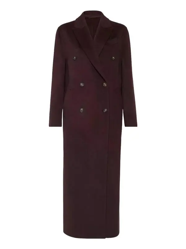 Brunello Cucinelli Double-breasted Coat - Red