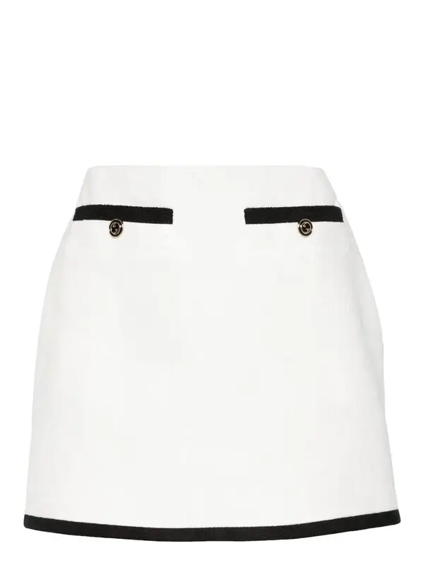 Gucci Tweed Mini Skirt - White