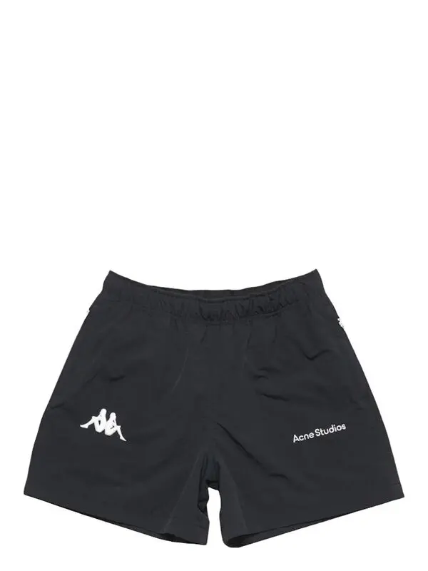 Acne Studios X Kappa Relaxed Fit Shorts - Black