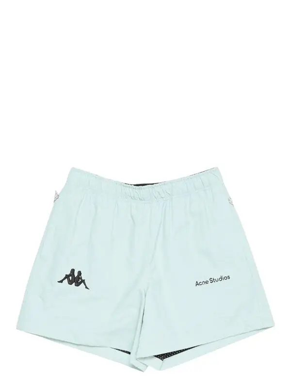 Acne Studios X Kappa Relaxed Fit Shorts - Light Blue