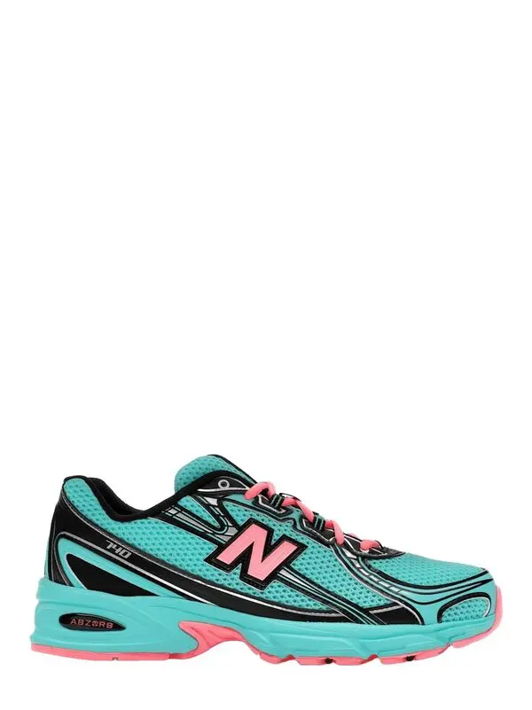 NEW BALANCE 740v2 Athletic Sneakers - Cyber Jade/black/pink