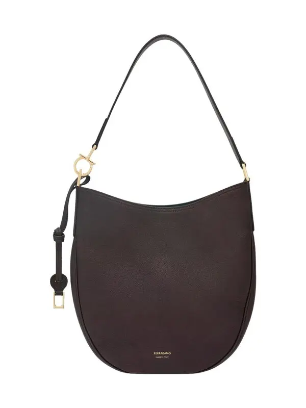 FERRAGAMO Leather Shoulder Bag - Brown