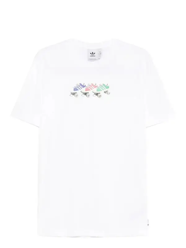 Adidas Roller-skate Print T-shirt - White