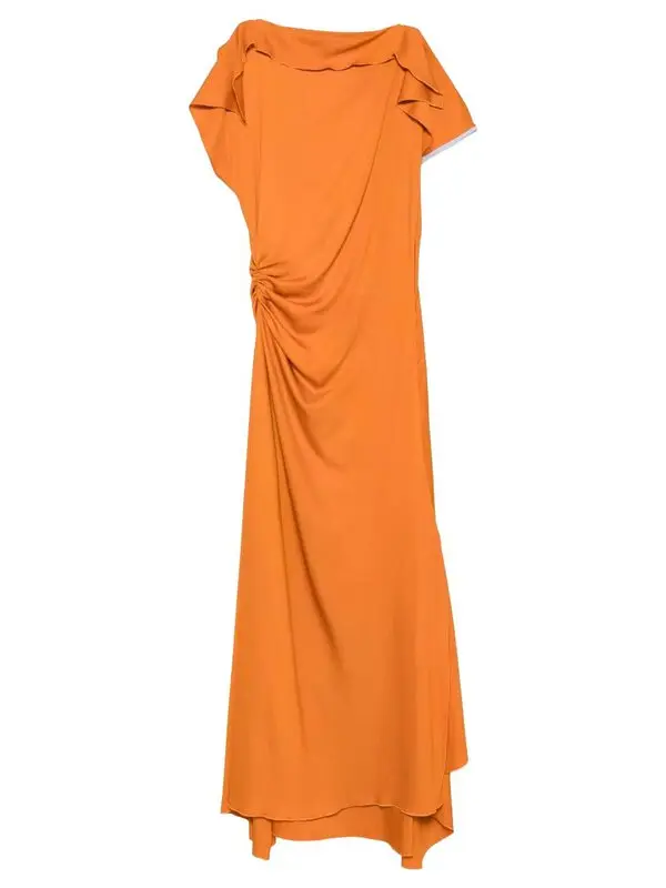 Victoria Beckham Asymmetric Dress - Orange