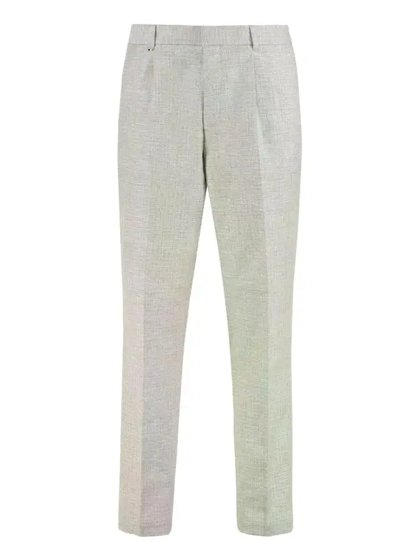 BOSS Pleat-detail Trousers - Neutrals