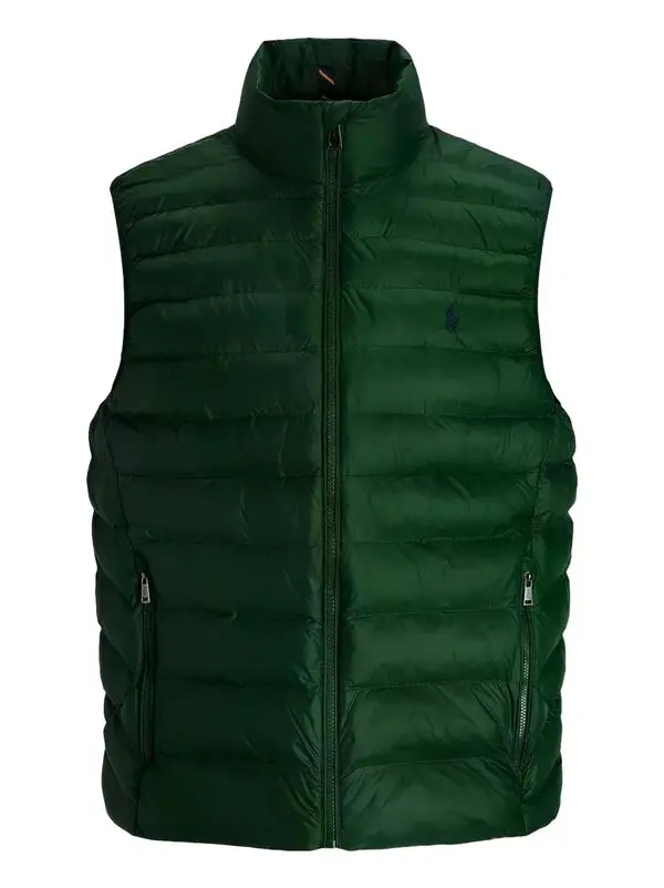 Ralph Lauren Logo-embroidered Padded Vest - Green