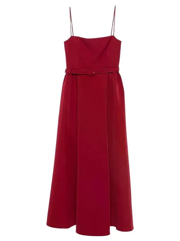 Roland Mouret Belted Maxi Dress - Red
