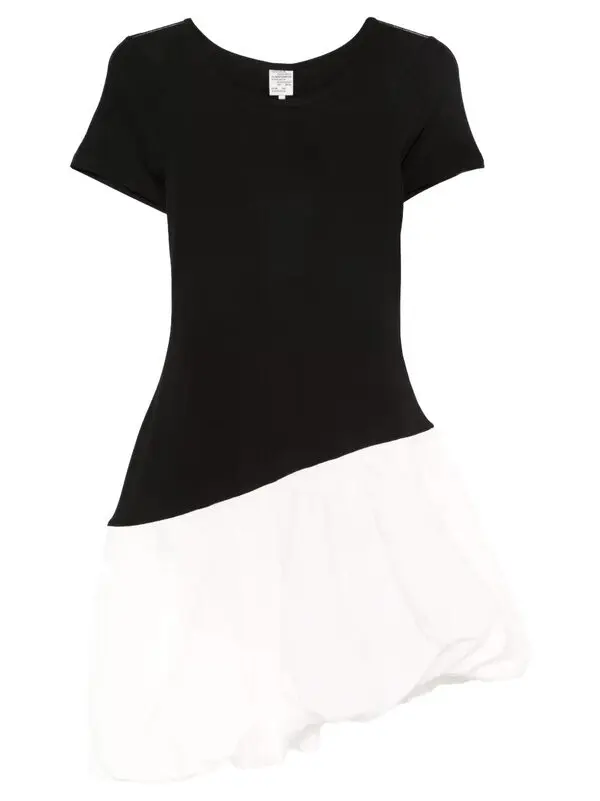 Baum Und Pferdgarten Short-sleeve Balloon-hem Dress - Black