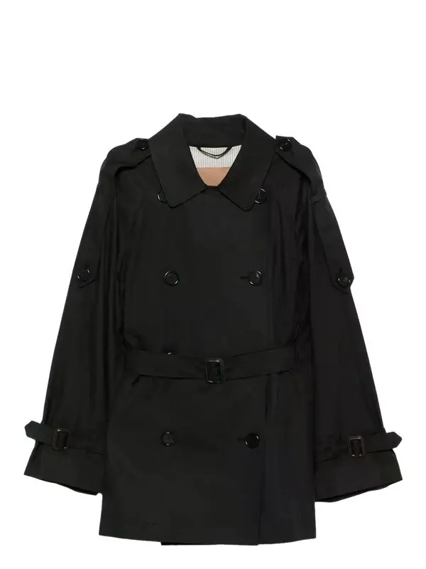 Max Mara Double-breasted Belted Jacket - Black