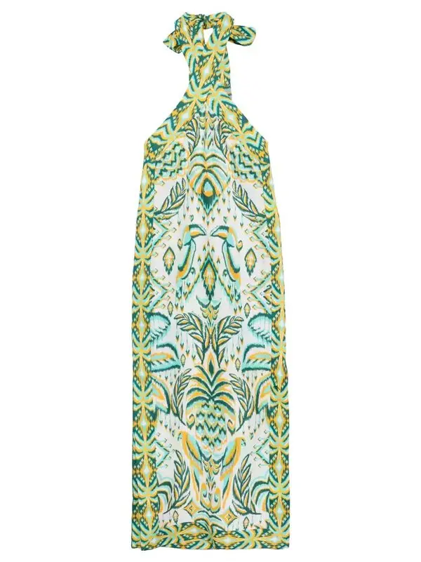 Farm Rio Tropical Tapestry Maxi Dress - Green