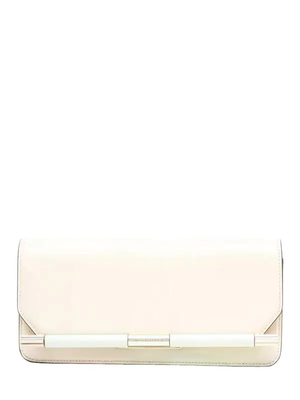 Victoria Beckham 202 Leather Clutch Bag - Neutrals