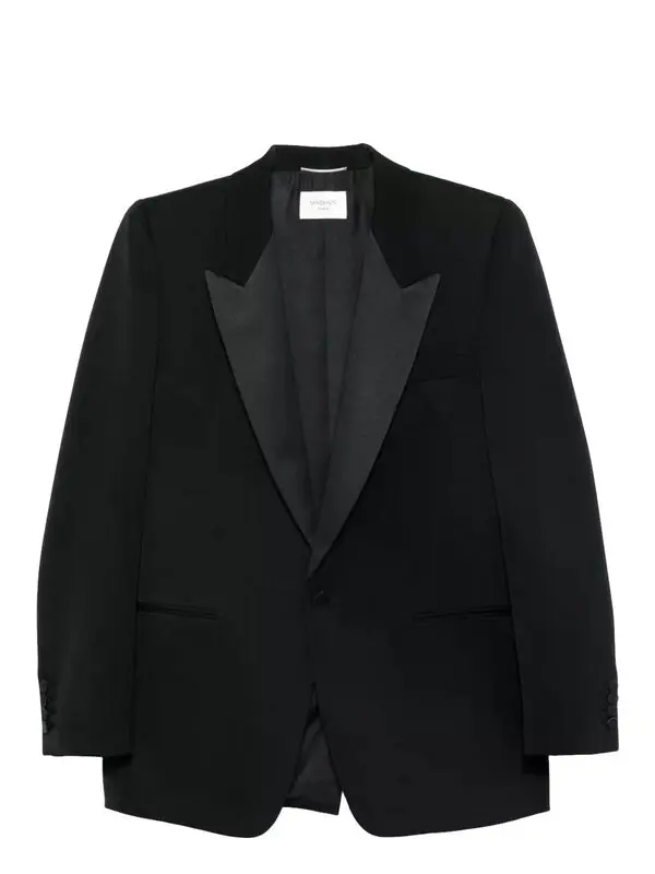 Saint Laurent Wool Blazer - Black