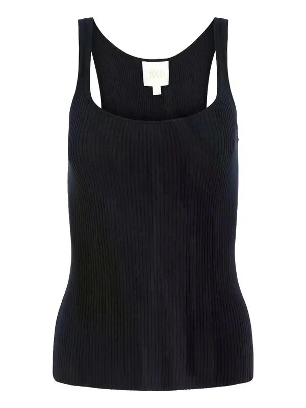 TWP Ribbed Tank Top - Black