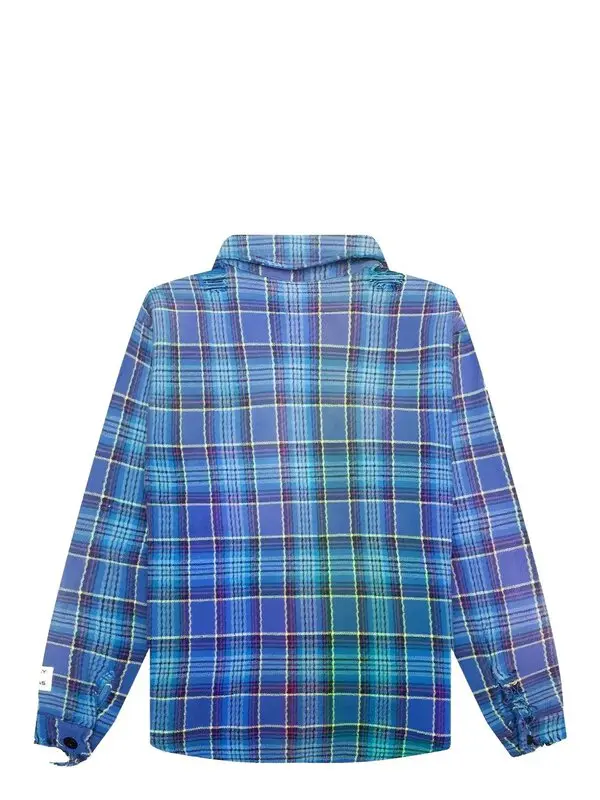 GALLERY DEPT. Frayed Plaid Shirt - Blue