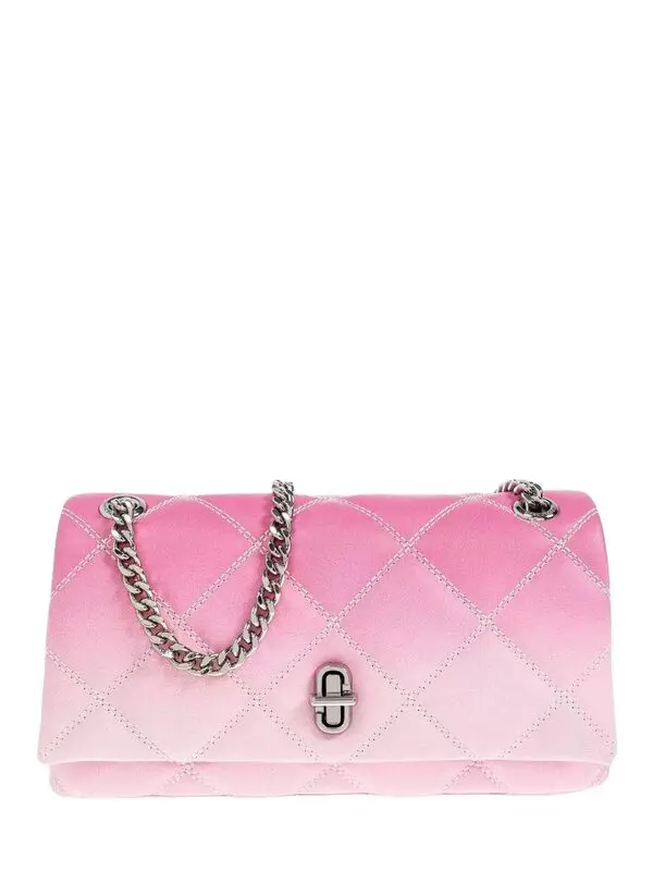Marc Jacobs The Quilted Small Dual Chain Crossbody Bag - Pink