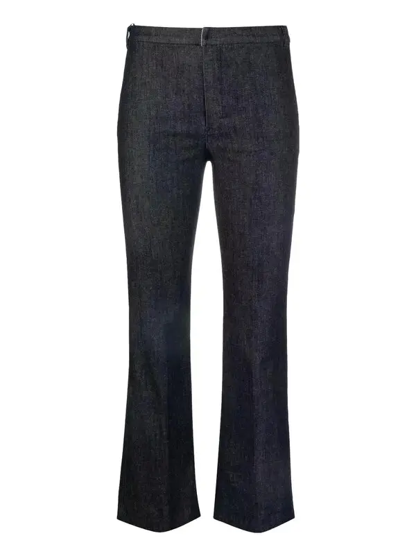 Max Mara Cropped Bootcut Jeans - Blue