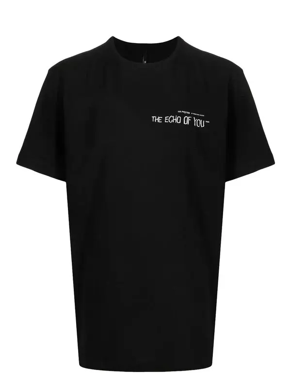 ISO.POETISM Graphic-print Short-sleeved T-shirt - Black