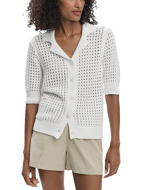Varley Ellie Knit Shirt - White