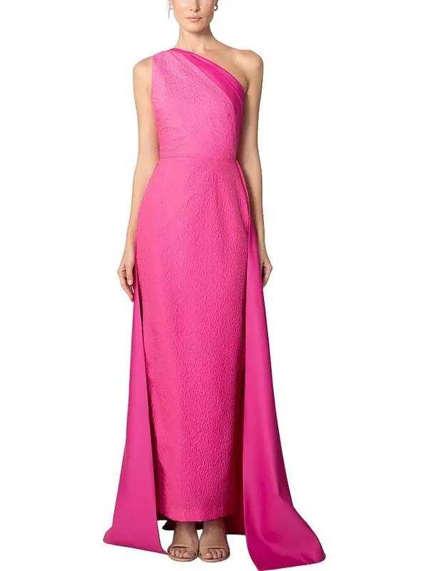 SAU LEE Joslin Gown - Bright Pink